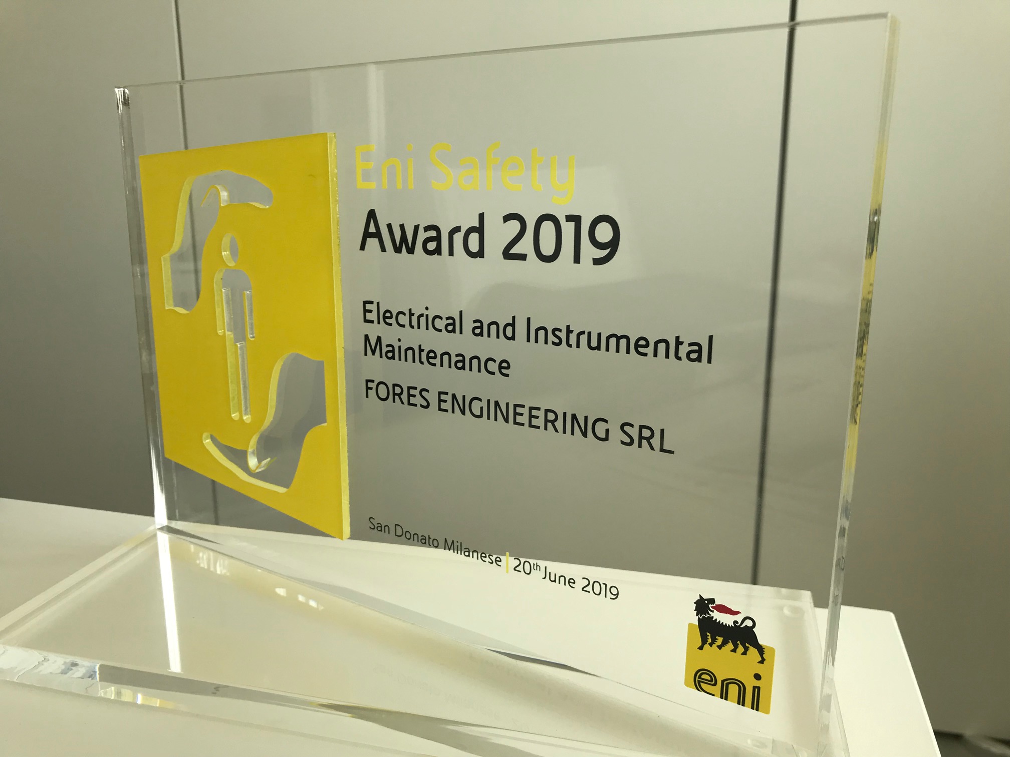 Fores Engineering awarded by ENI - Fores